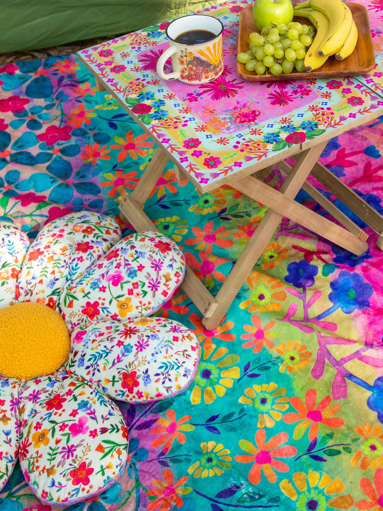 Reversible Seat & Floor Cushion - Flower – Natural Life