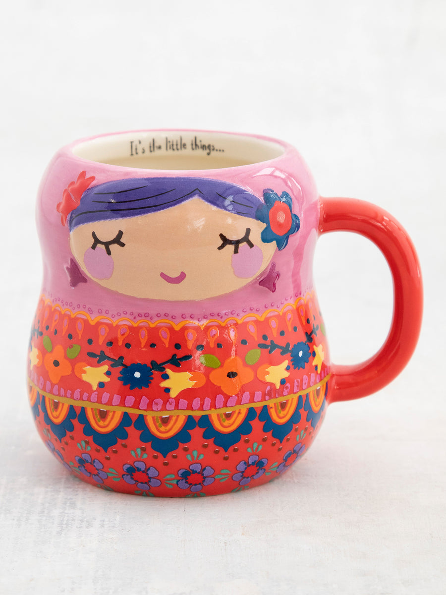 Folk Art Coffee Mug - Vera The Nesting Doll – Natural Life