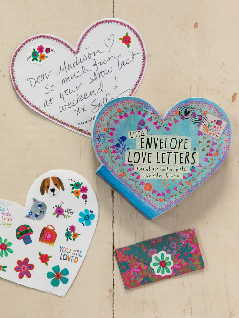 Little Envelope Letters - Blue Heart – Natural Life