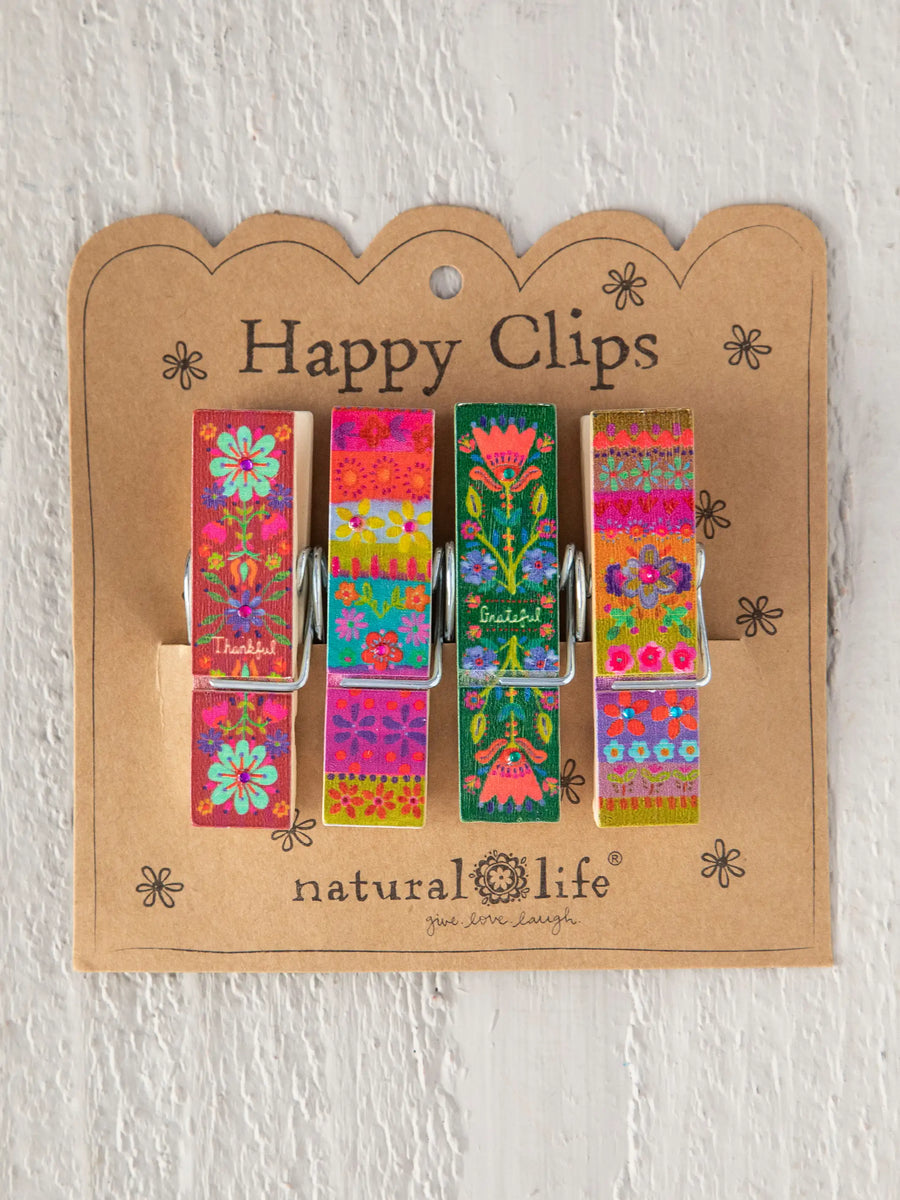 Bag Clips, Set of 4 - Thankful – Natural Life