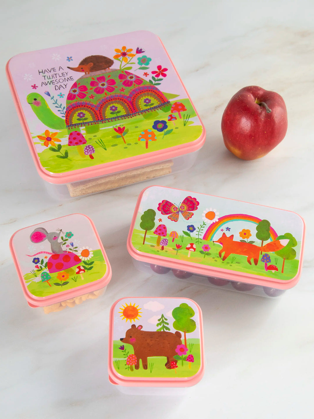 Nested Storage Containers Living & Co Round Nested Food Container 4