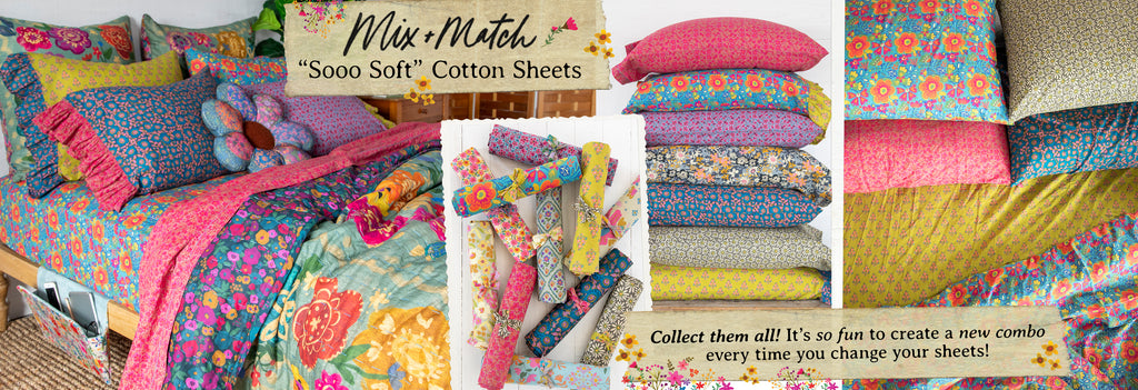 Sheets & Sheet Sets - Boho, Cute & Colorful Prints - Natural Life