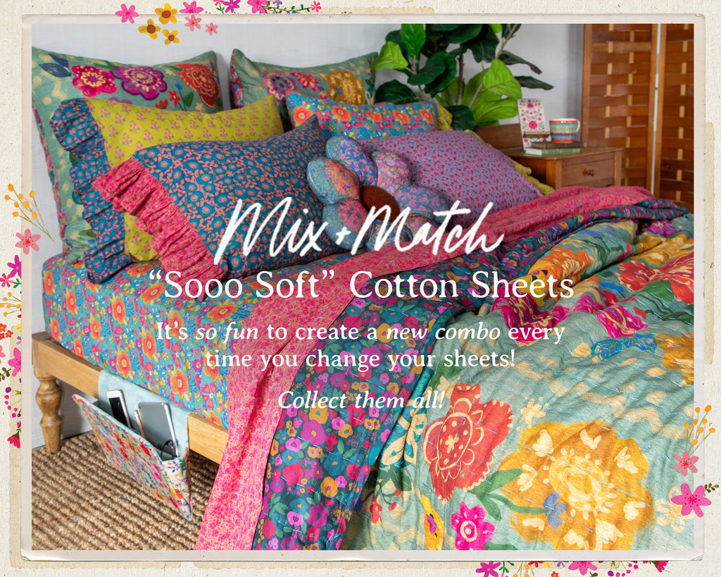 Boho, Cute & Colorful Sheets & Sheet Sets at Natural Life