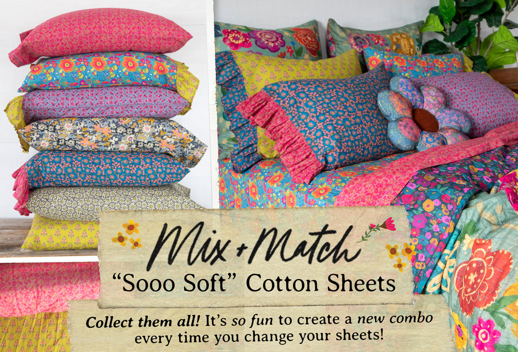 Sheets & Sheet Sets - Boho, Cute & Colorful Prints - Natural Life