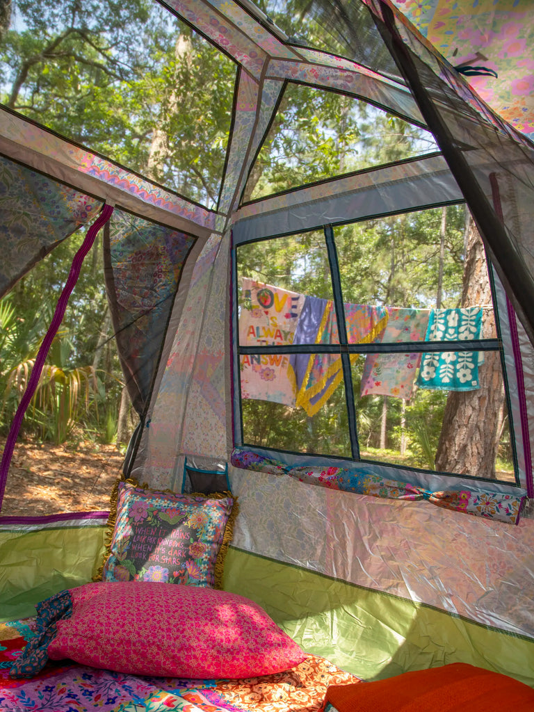 Cozy Cottage Camp Tent - Folk Flower Patchwork – Natural Life
