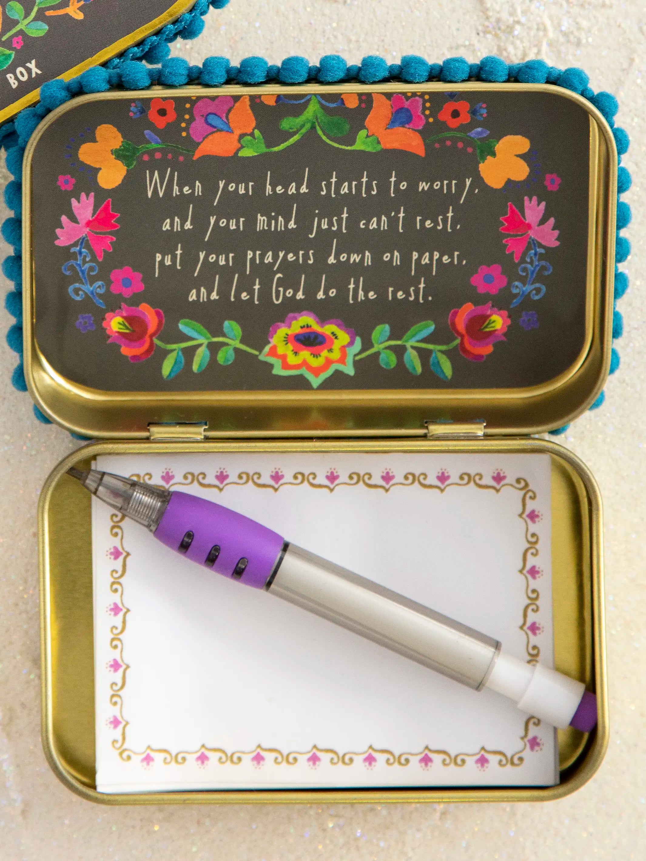 Tin Prayer Box - Don't Worry – Natural Life