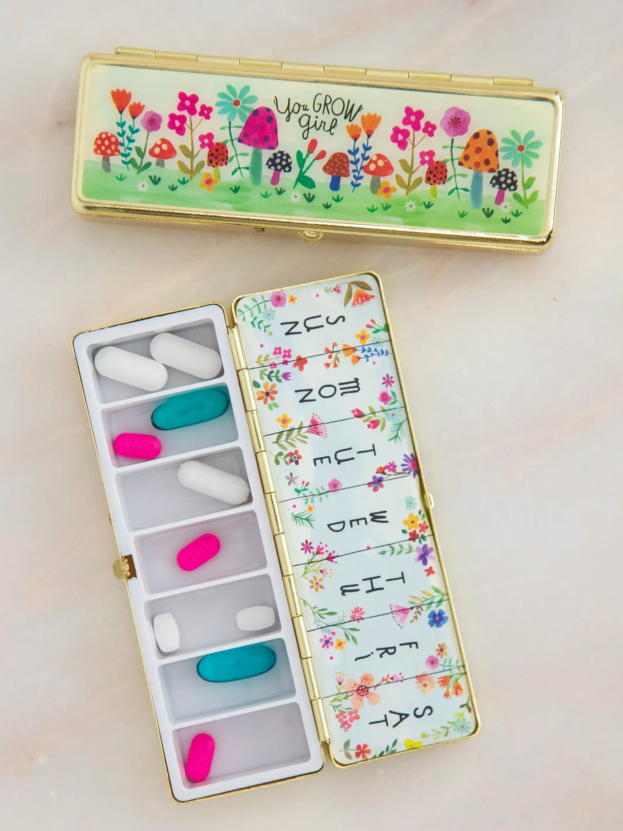 Weekly Pill Organizer - Today I Will Not Stress – Natural Life