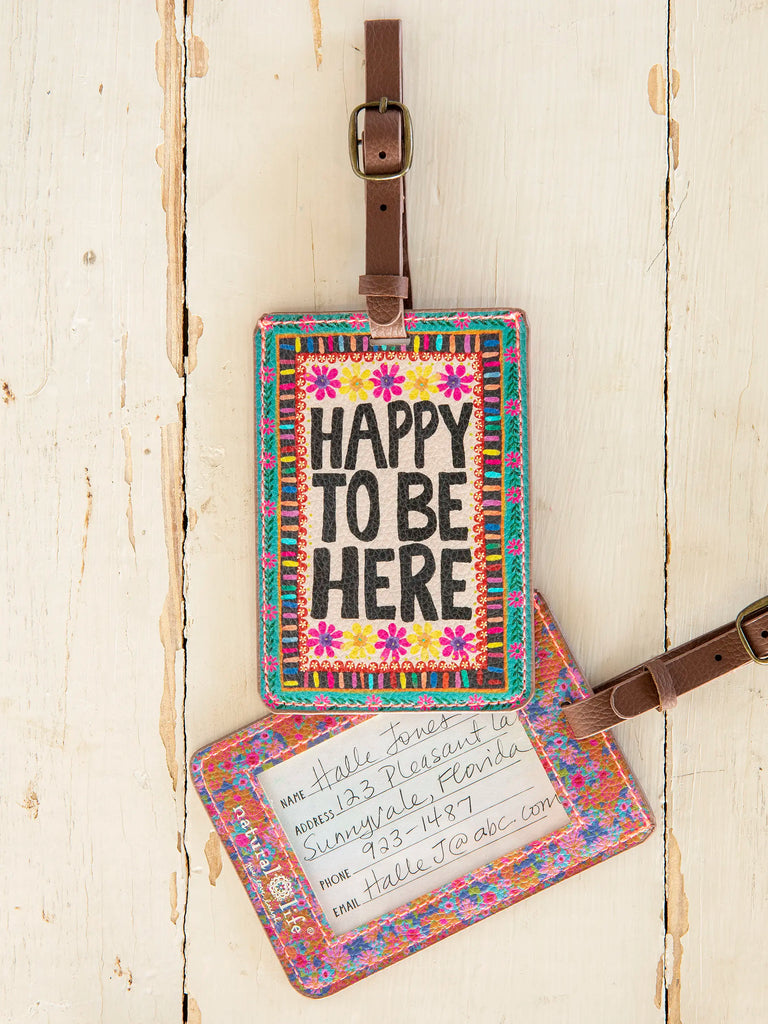 Travel Happy Luggage Tag - Happy – Natural Life