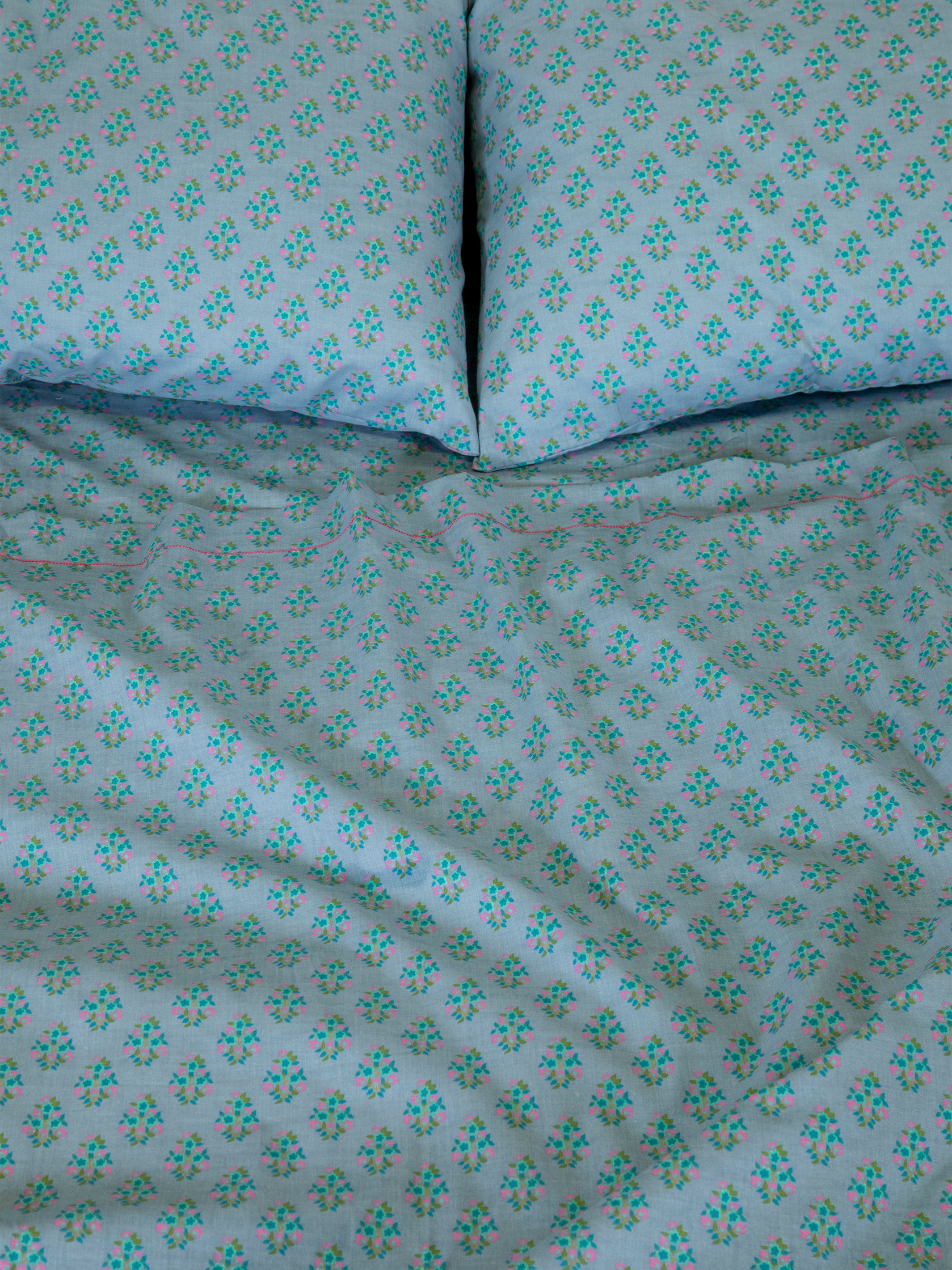 Mix & Match Soft Cotton Fitted Sheet - Blue Marlow – Natural Life