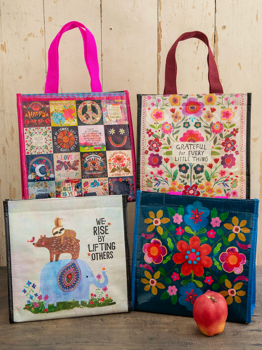 Insulated Lunch Bag - Navy Folk Floral – Natural Life